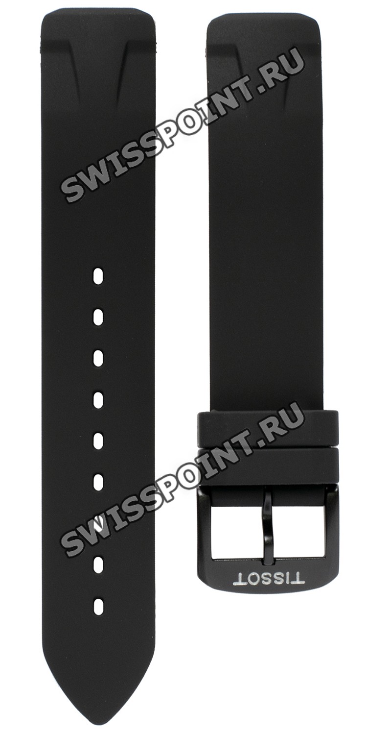 Оригинальный черный силиконовый ремешок Tissot T603035436 ...